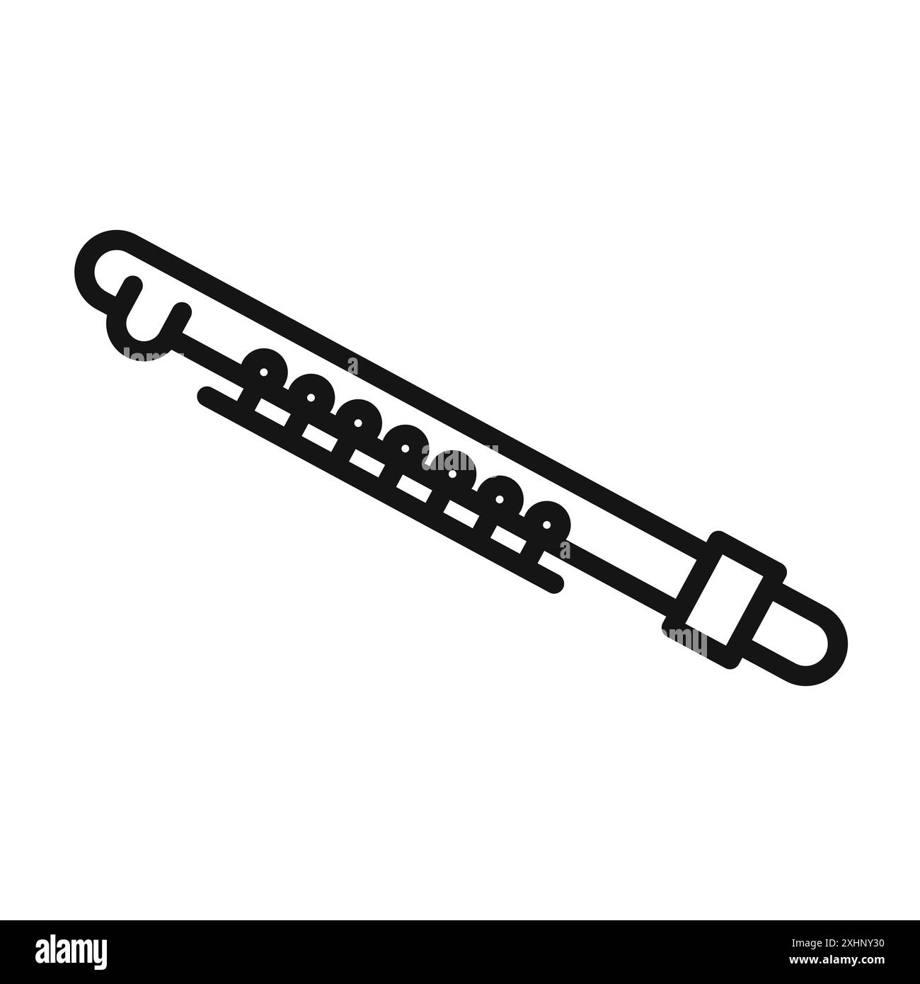 piccolo icon Black line art vector in black and white outline set ...