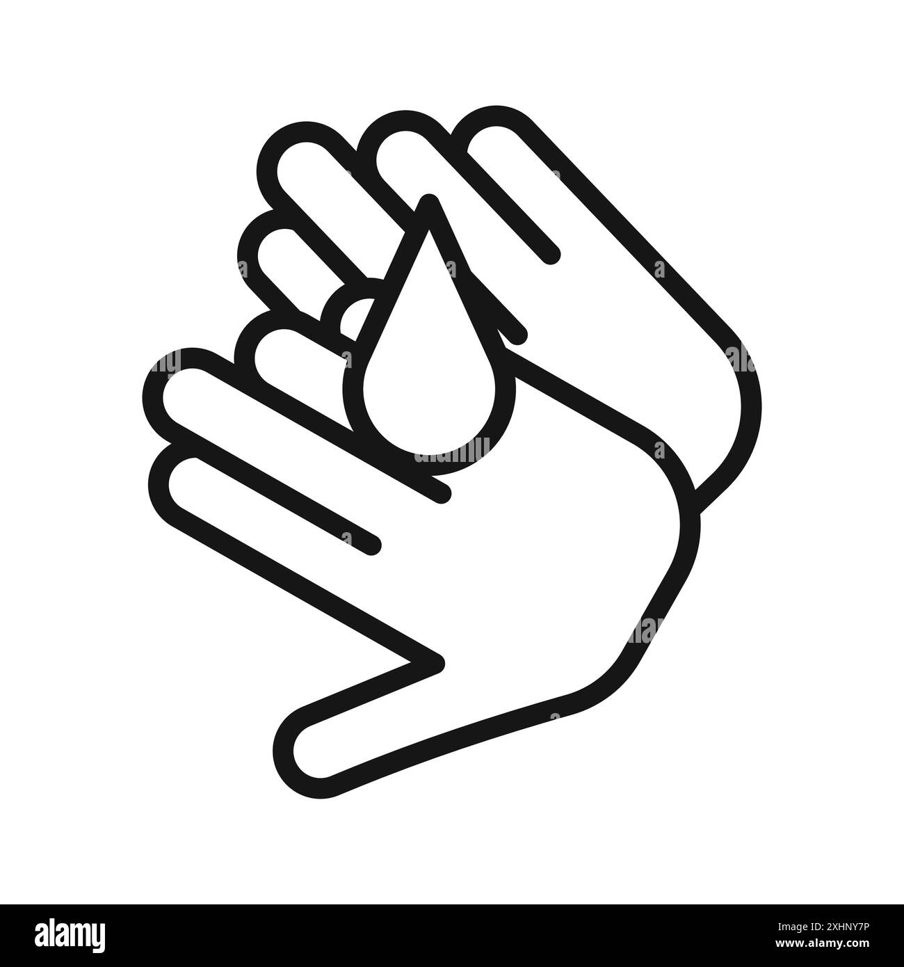 hand gel icon Black line art vector in black and white outline set ...