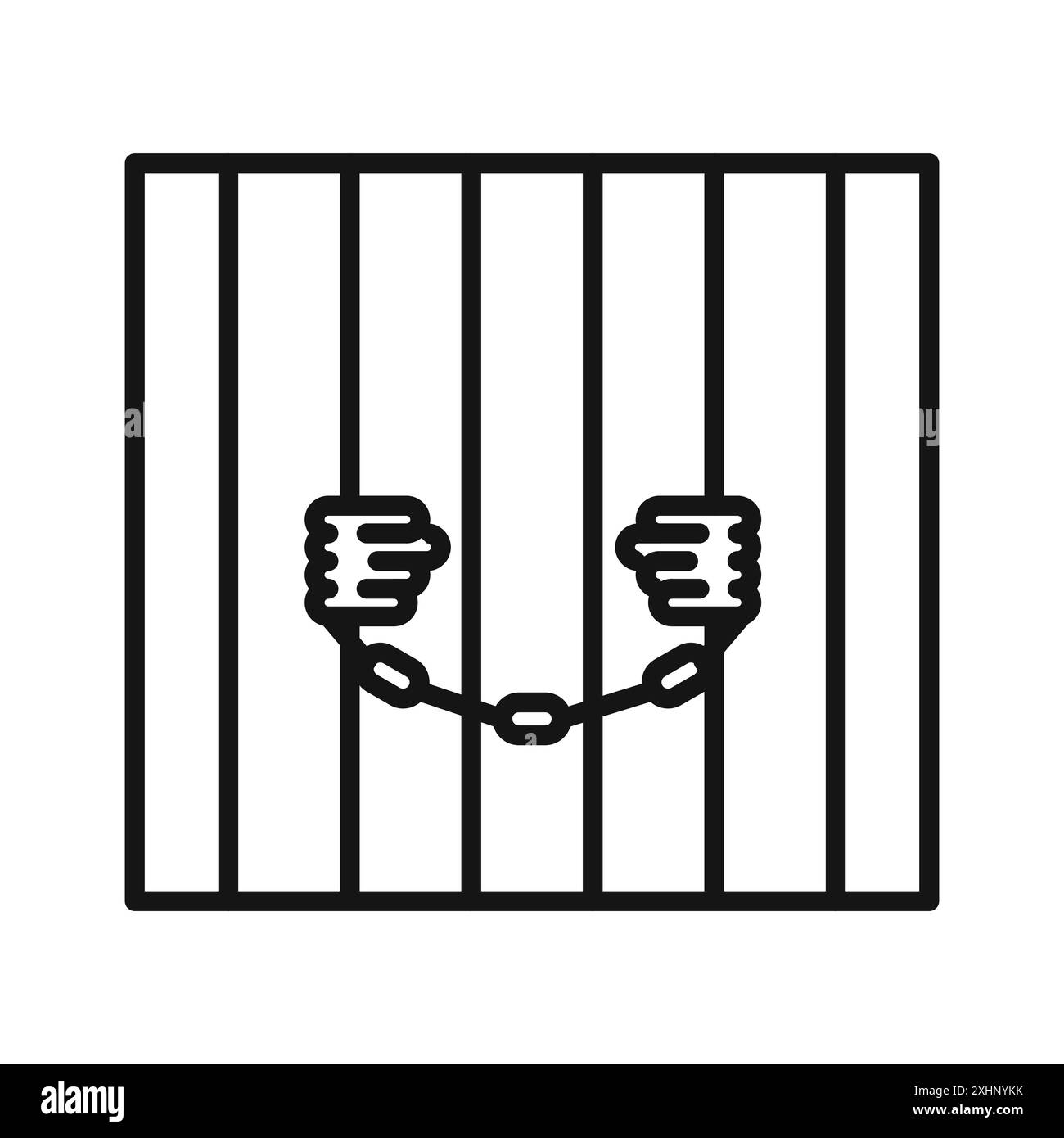 Jail icon hi-res stock photography and images - Alamy