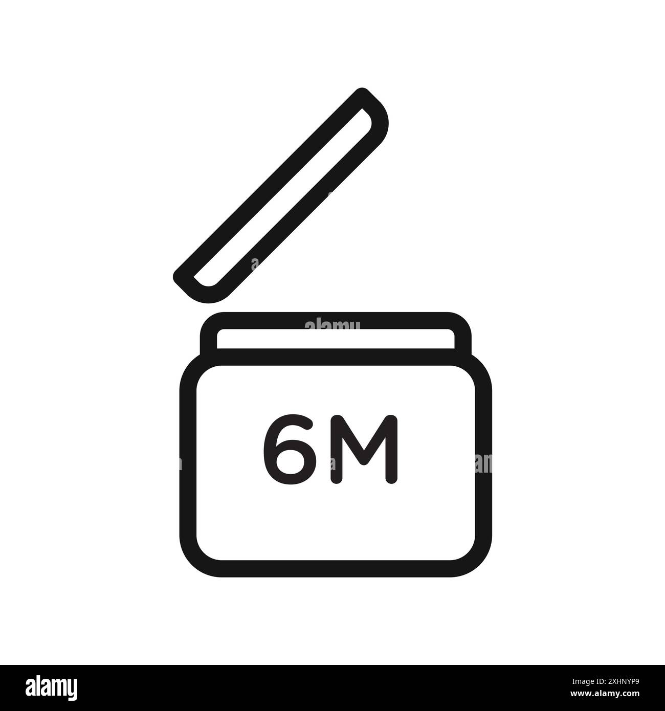 Expiration date icon Black line art vector in black and white outline ...
