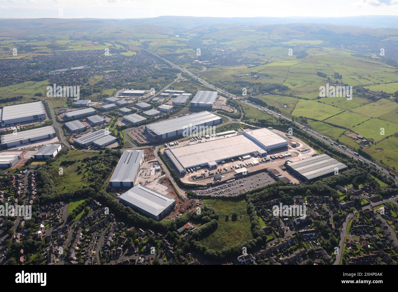 aerial view of the distribution park industrial estate (incl Kingsway ...