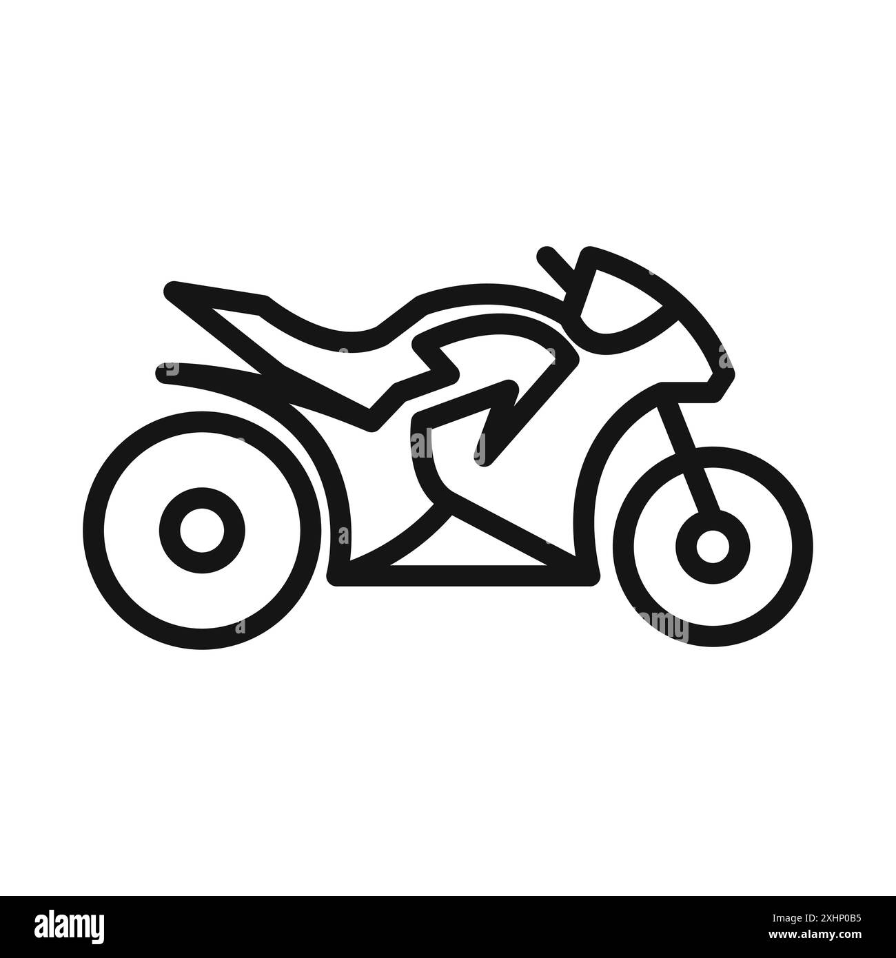 Minimal motorcycle logo Cut Out Stock Images & Pictures - Alamy