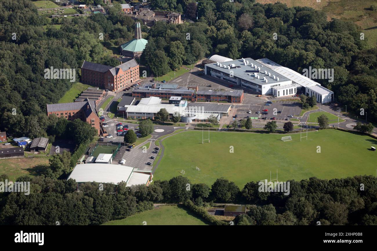 aerial view of Hopwood Hall College in Middleton, Manchester Stock ...