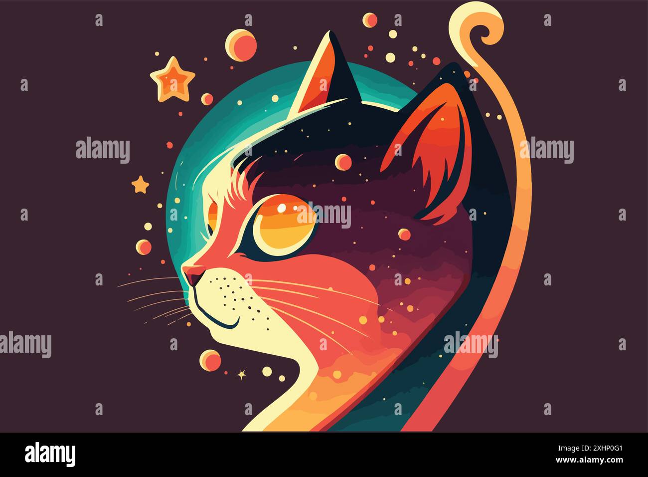 Cat Galaxy vector illustration Stock Vector Image & Art - Alamy