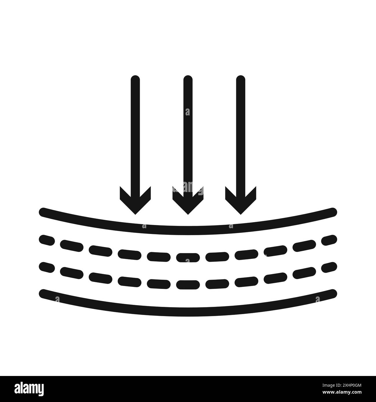 Resilience icon Black line art vector in black and white outline set ...