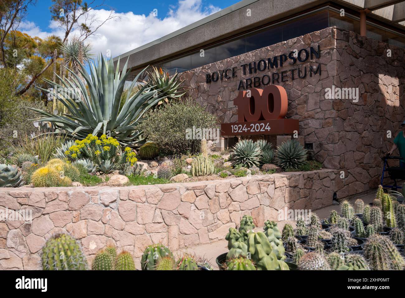 Superior, Arizona - March 3, 2024: Hand Entrance to the Boyce Thompson ...