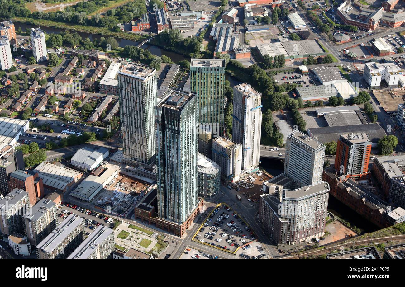 aerial view of Colliers Yard in Manchester city centre Stock Photo - Alamy