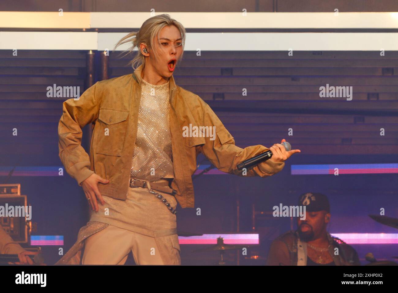 LONDON, ENGLAND - JULY 14 2024 Stray Kids performs at BST Hyde Park at ...