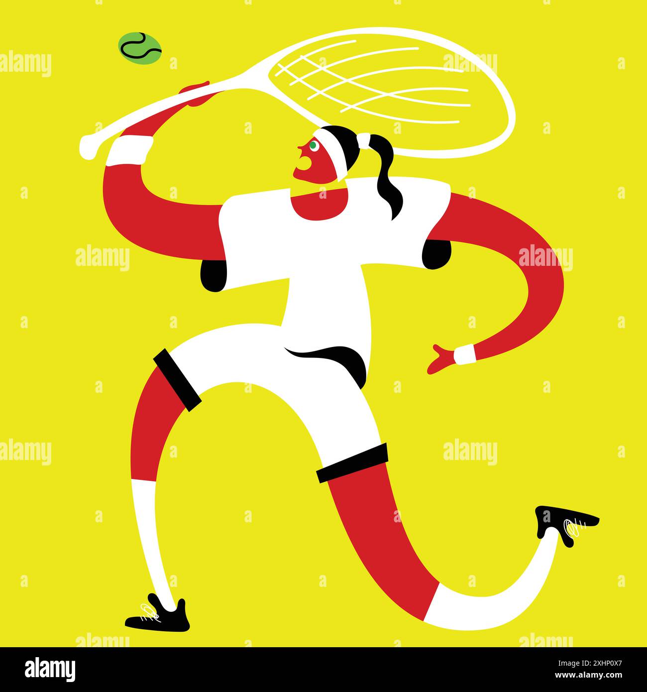 Female tennis player arms Stock Vector Images - Alamy