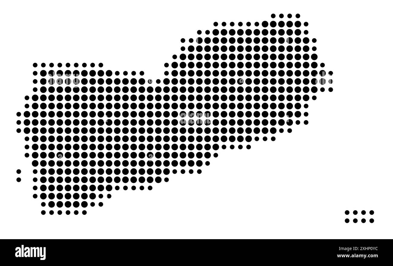 Yemen vector outline map hi-res stock photography and images - Alamy