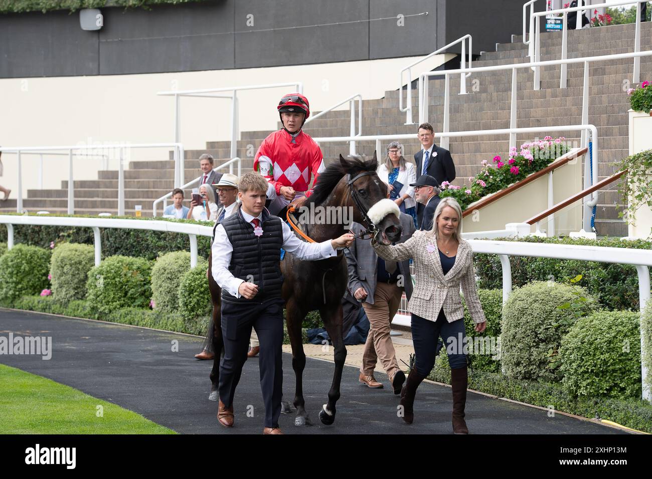 Ascot, Berkshire, UK. 13th July, 2024. A Young rider Mason Paetel won a ...