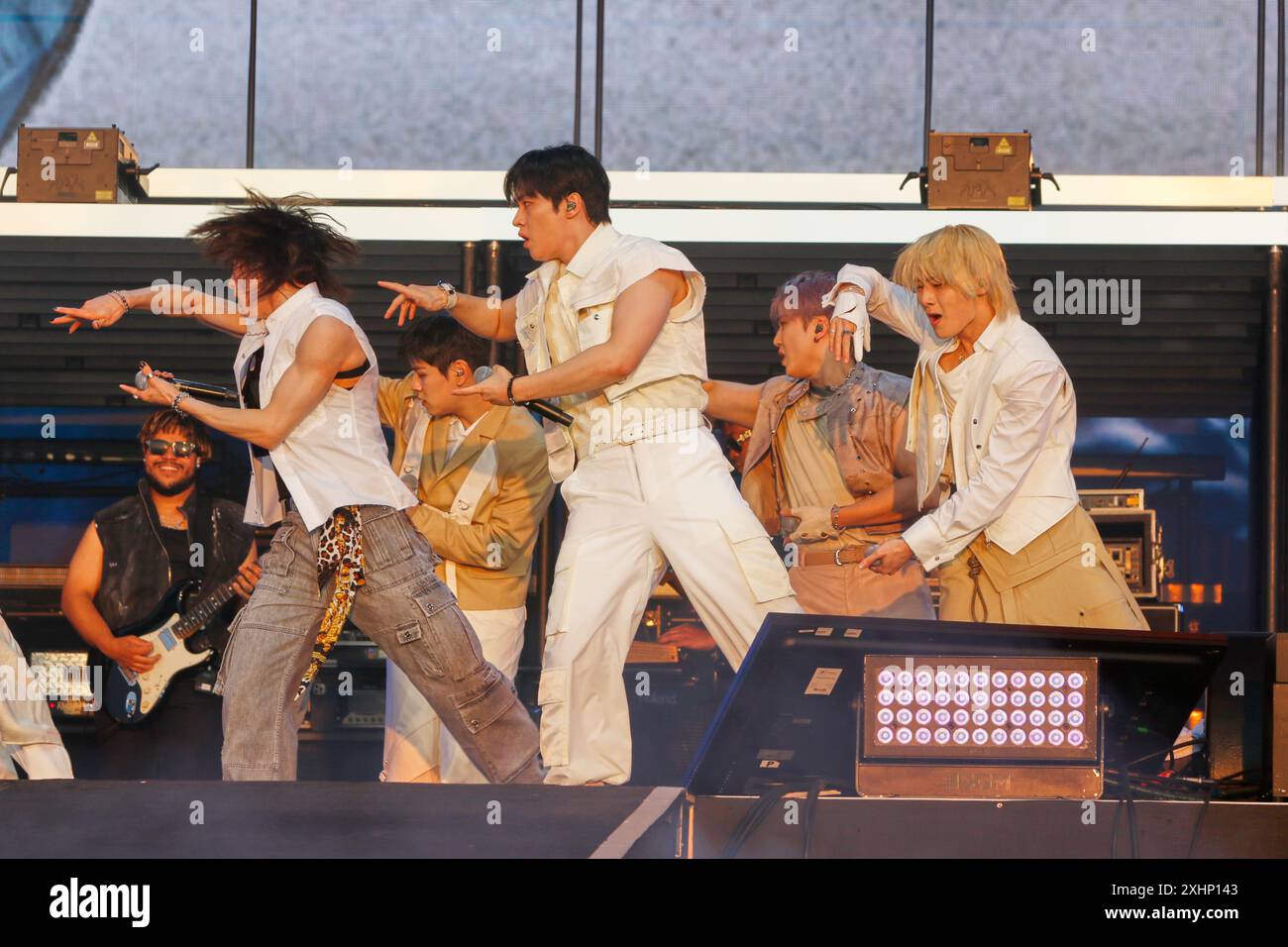 LONDON, ENGLAND - JULY 14 2024 Stray Kids performs at BST Hyde Park at ...