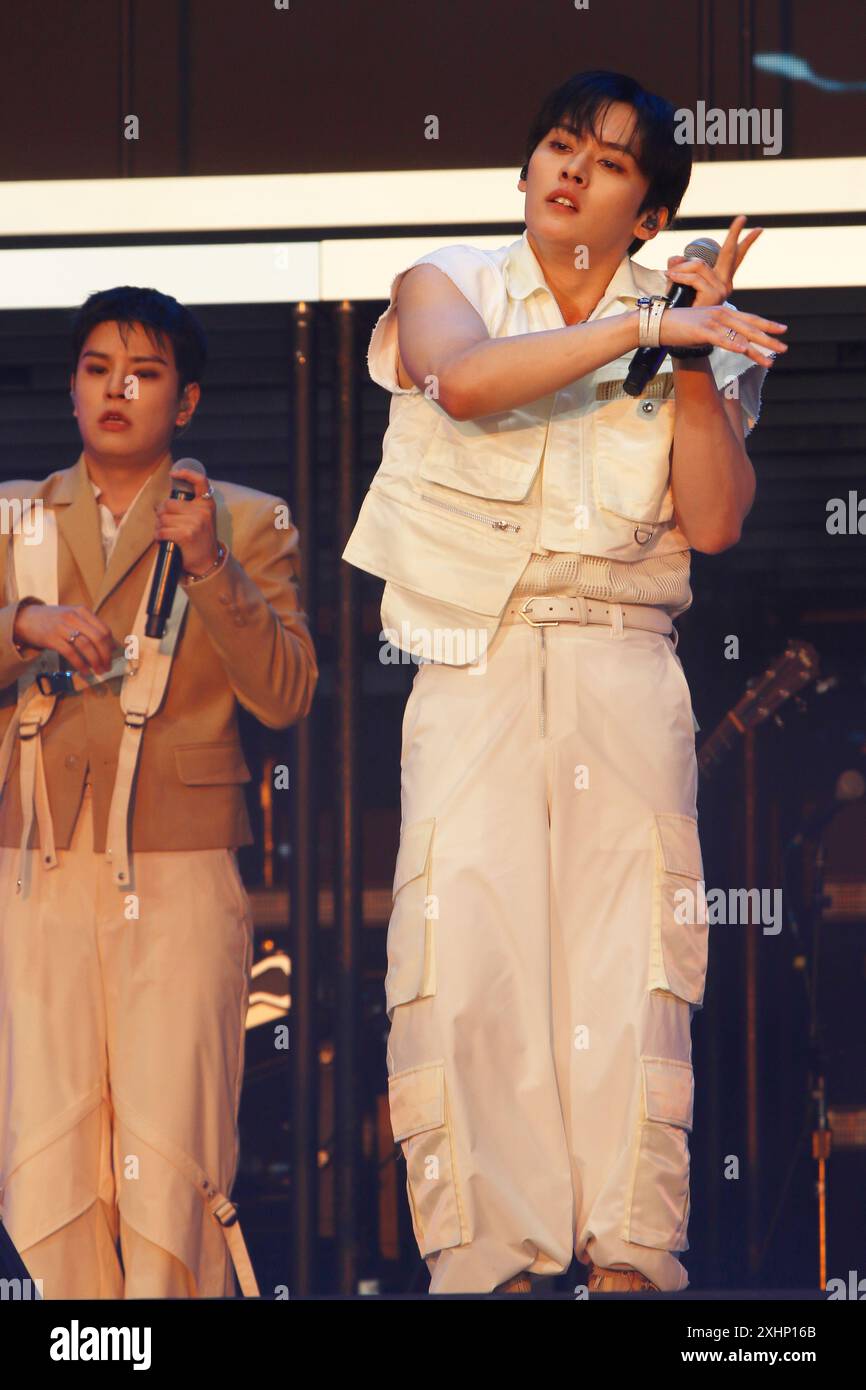 LONDON, ENGLAND - JULY 14 2024 Stray Kids performs at BST Hyde Park at ...