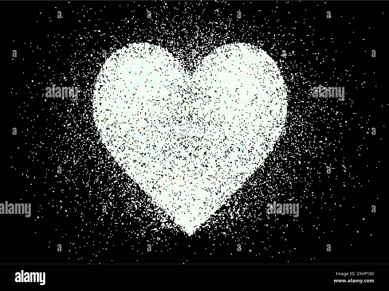 White salt or sugar powder, flying dust particles. Crystal of dust ...