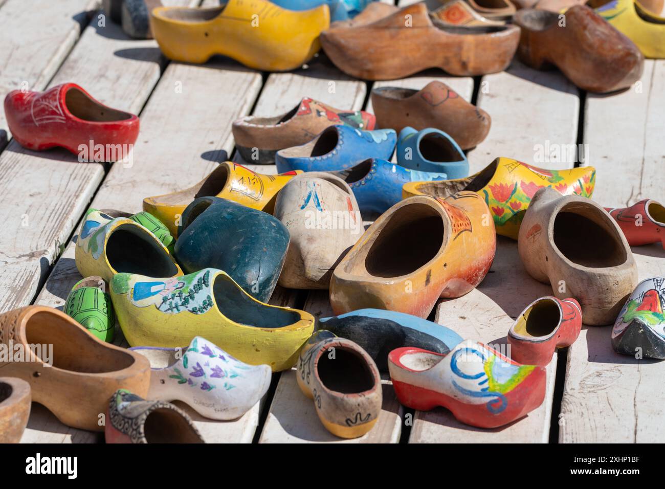 Nokesville, Virginia - April 7, 2024: Traditional dutch wooden clog ...