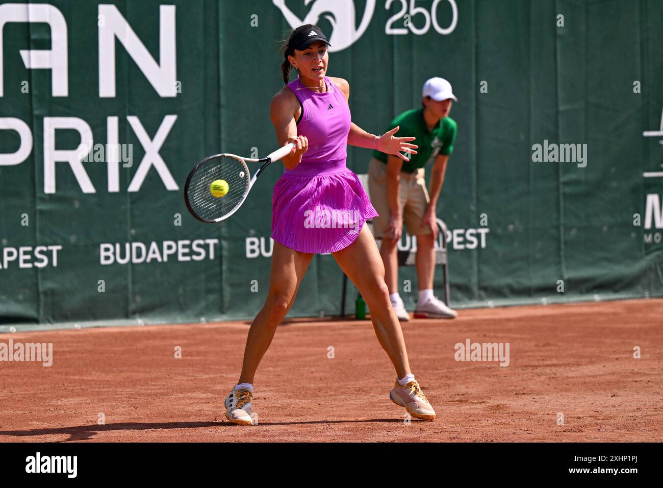 Elina Avanesyan during the single match of WTA250 Hungarian Gran Prix ...