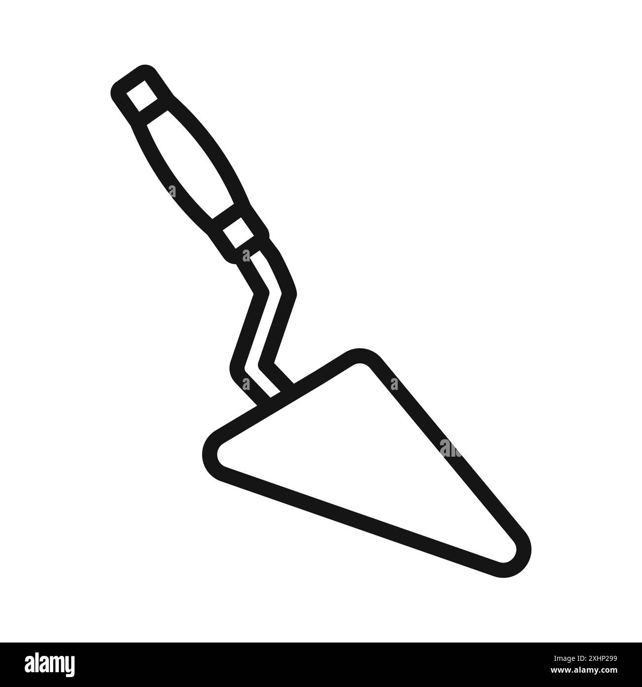 Trowel icon Black line art vector in black and white outline set ...