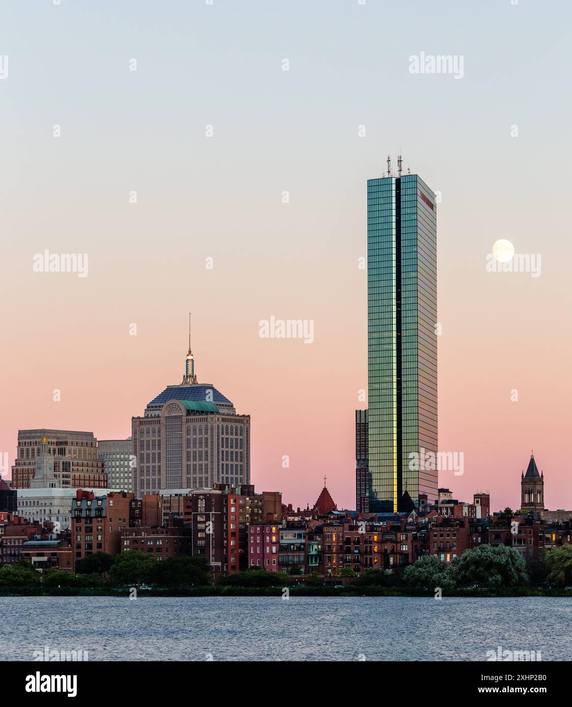 Boston Massachusetts. View across the Charles River toward Boston's ...
