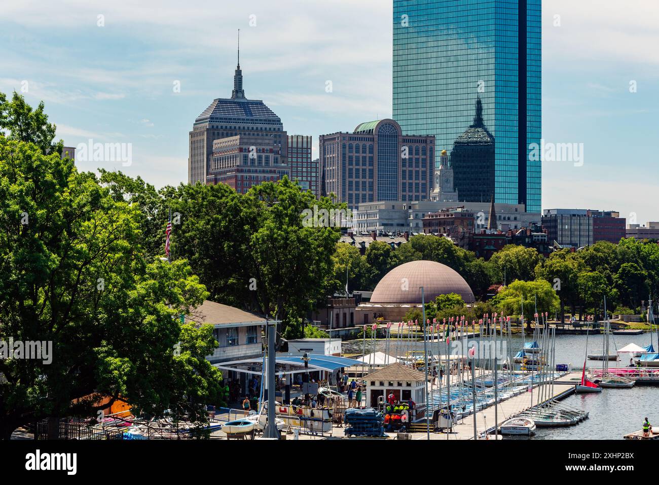 Boston, Massachusetts. View of the Community Boating organization ...