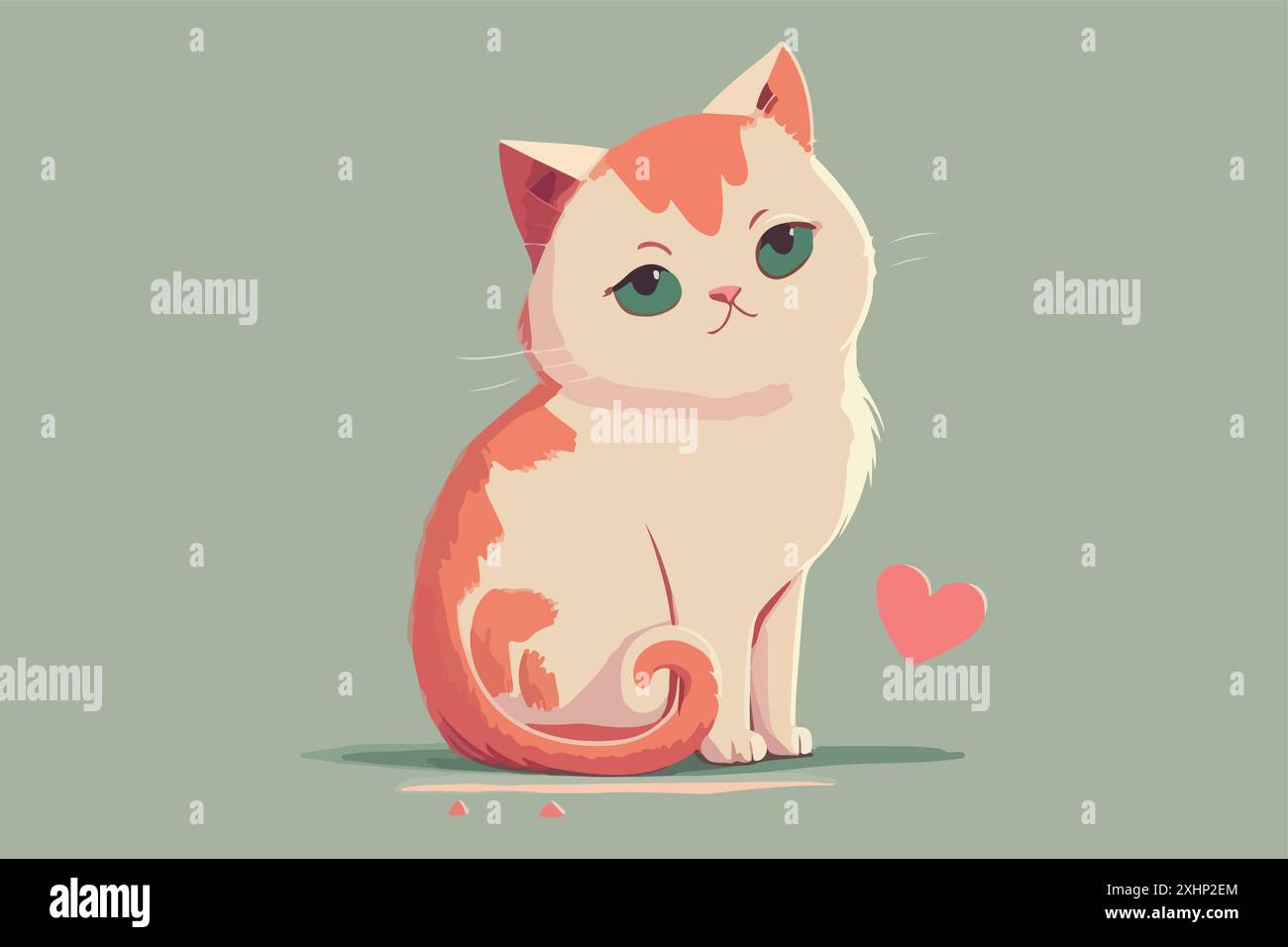 Cat Valentine vector illustration Stock Vector Image & Art - Alamy
