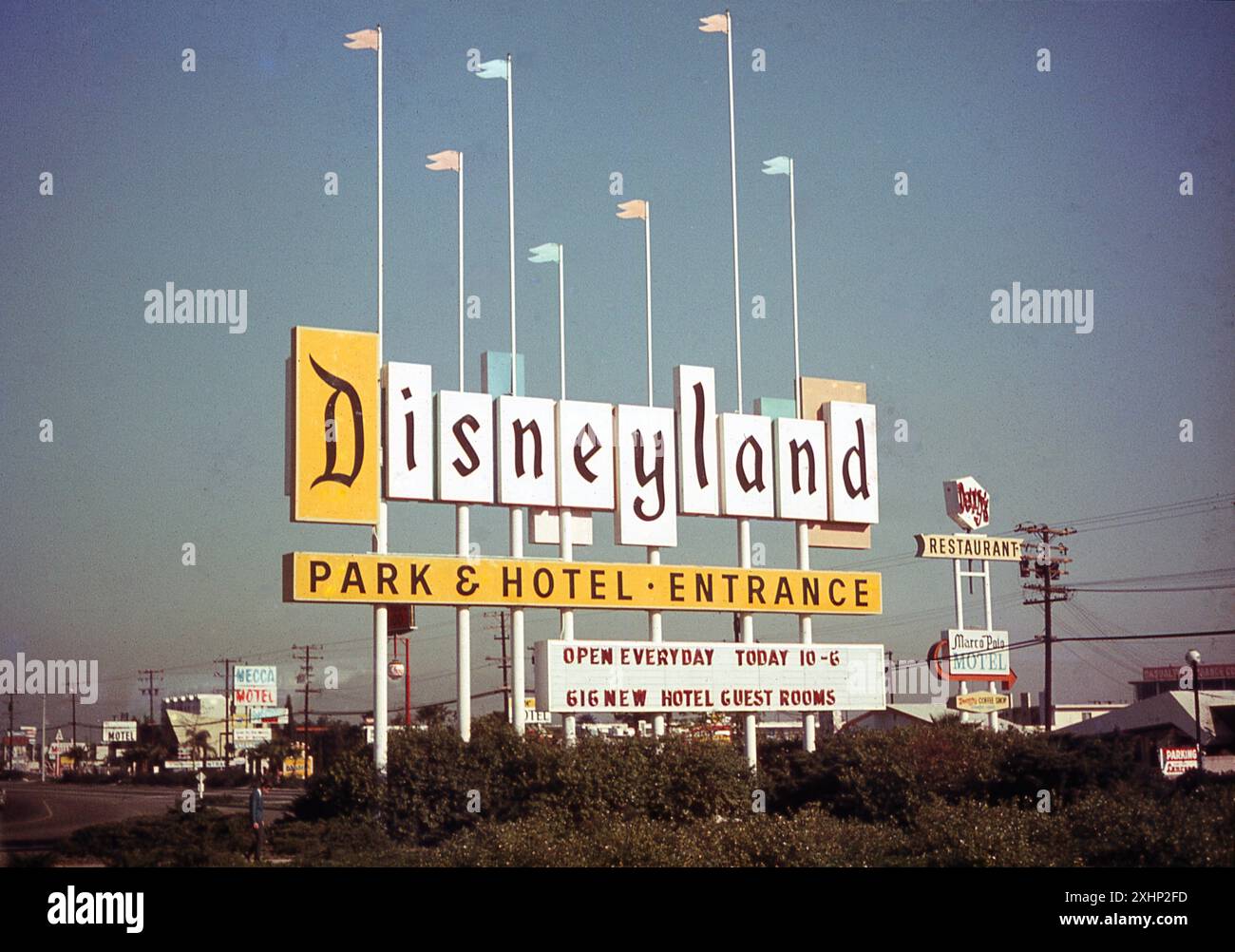The original DISNEYLAND Park and Hotel Entrance in Anaheim, California ...