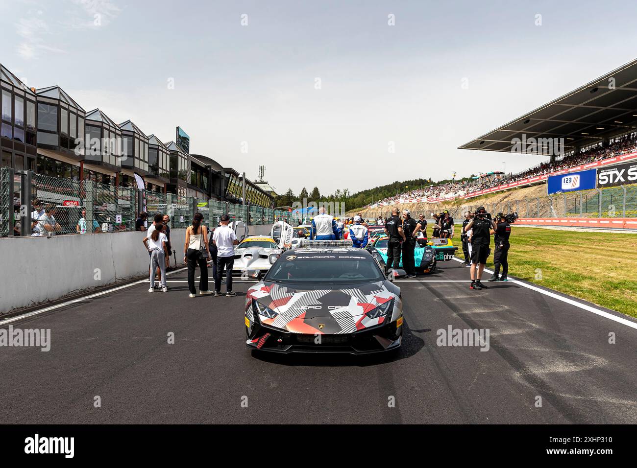 Franchorchamps, Belgium, June 29 2024, Start grid & Lamborghini safety ...