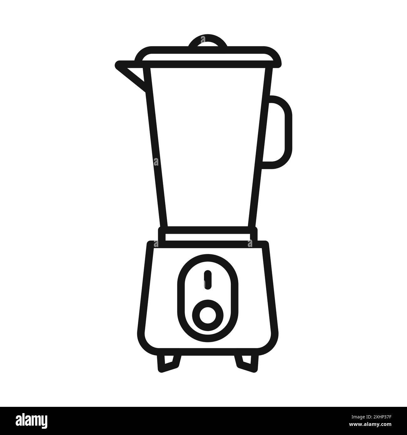 Blender icon Black line art vector in black and white outline set ...