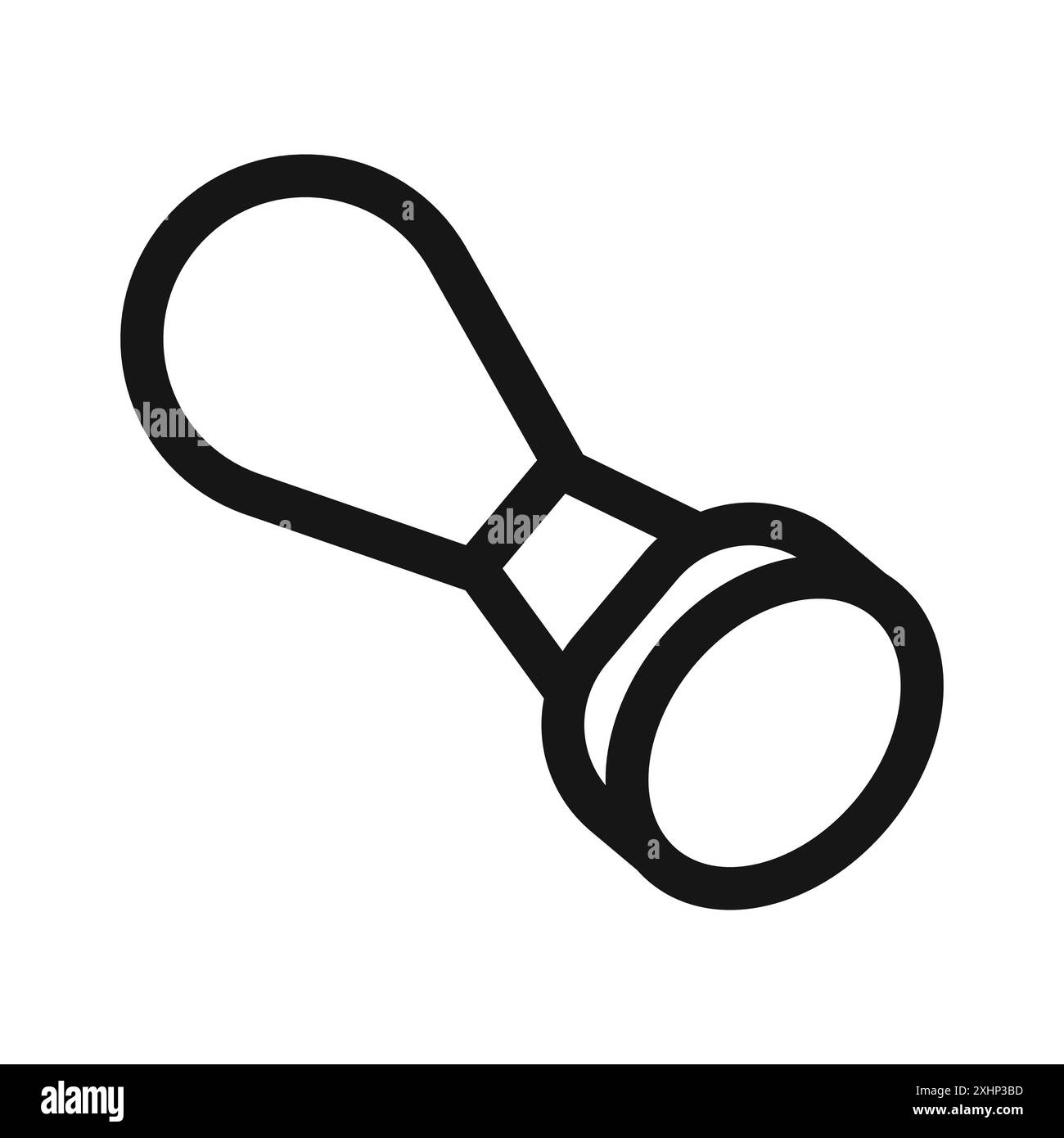 Stamp Icon Black Line Art Vector In Black And White Outline Set Collection Sign Stock Vector