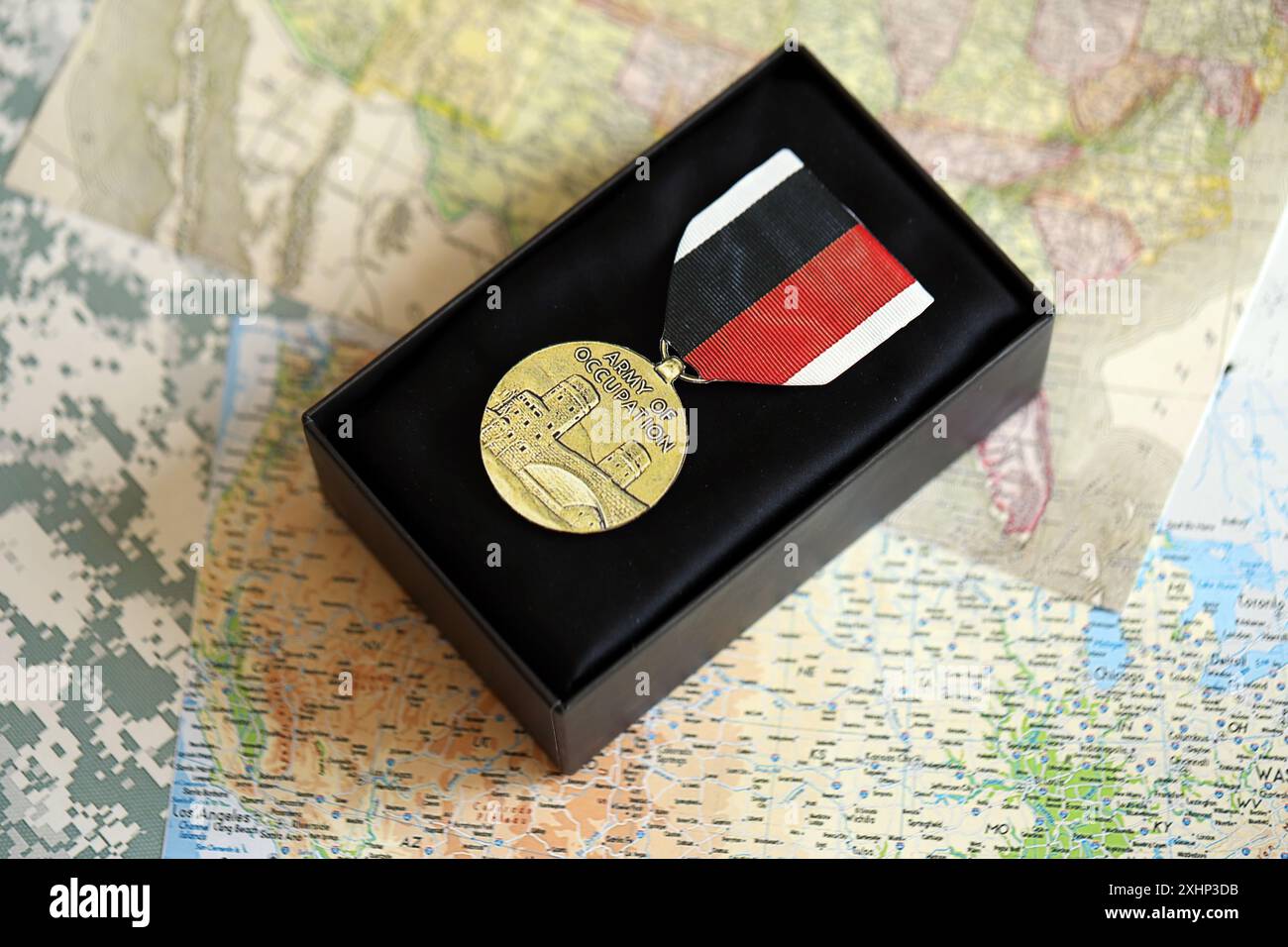 KYIV, UKRAINE - JULY 10, 2024 US Army of Occupation medal. United ...