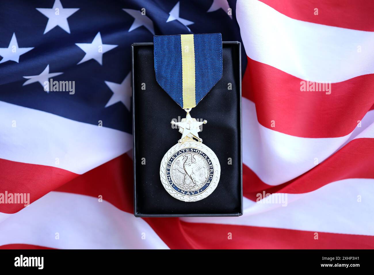 KYIV, UKRAINE - JULY 10, 2024 US Navy Distinguished Service medal ...