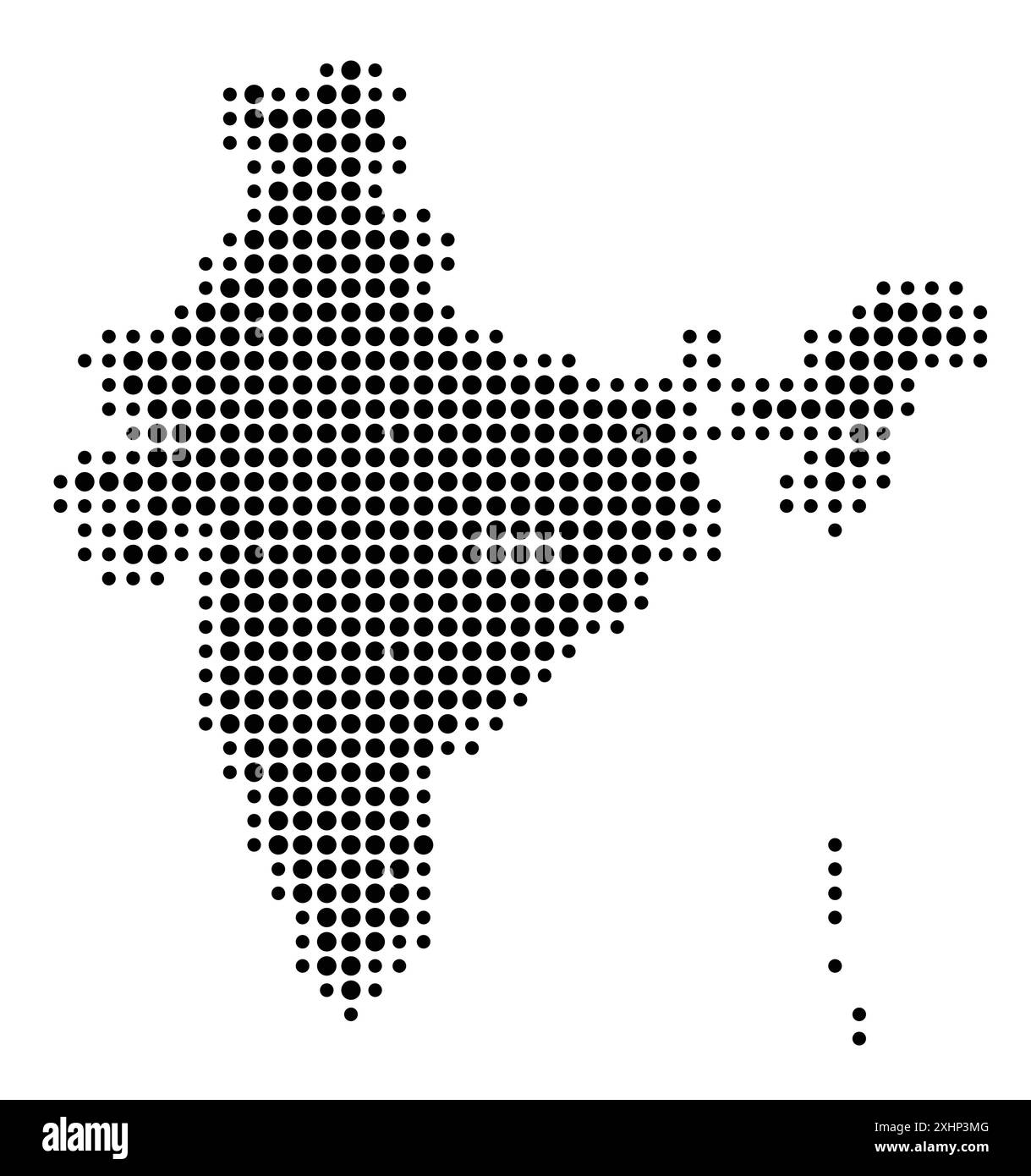 Map of india Black and White Stock Photos & Images - Alamy