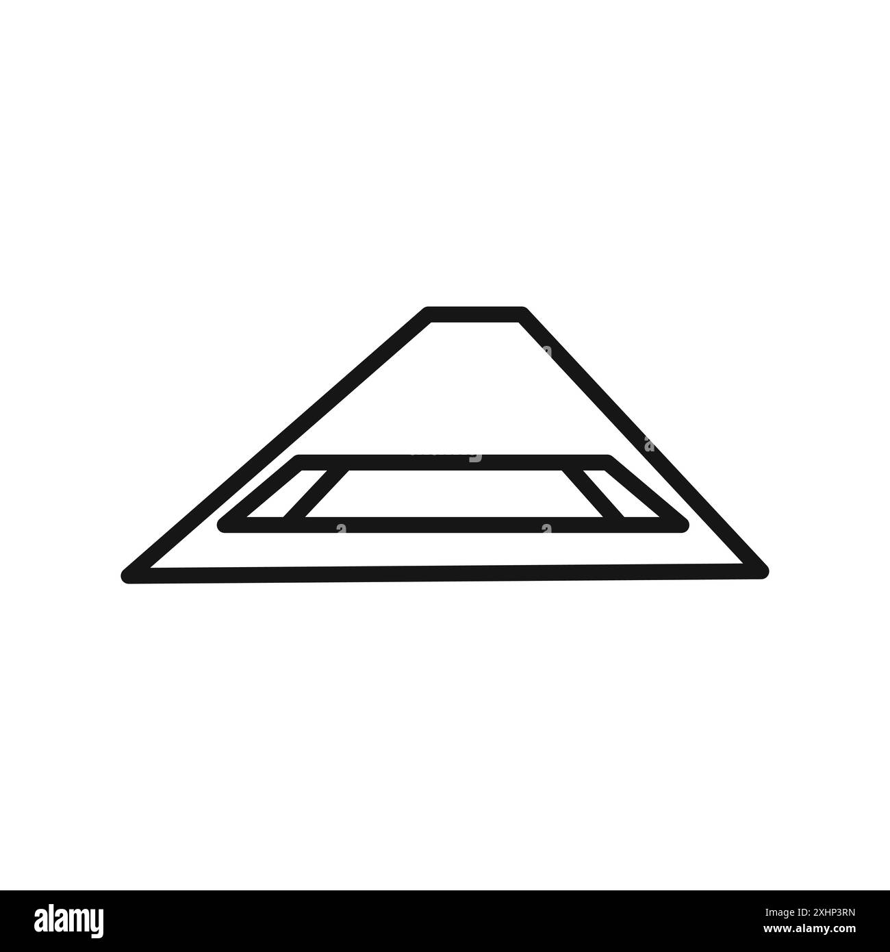 cricket pitch icon Black line art vector in black and white outline set collection sign Stock ...