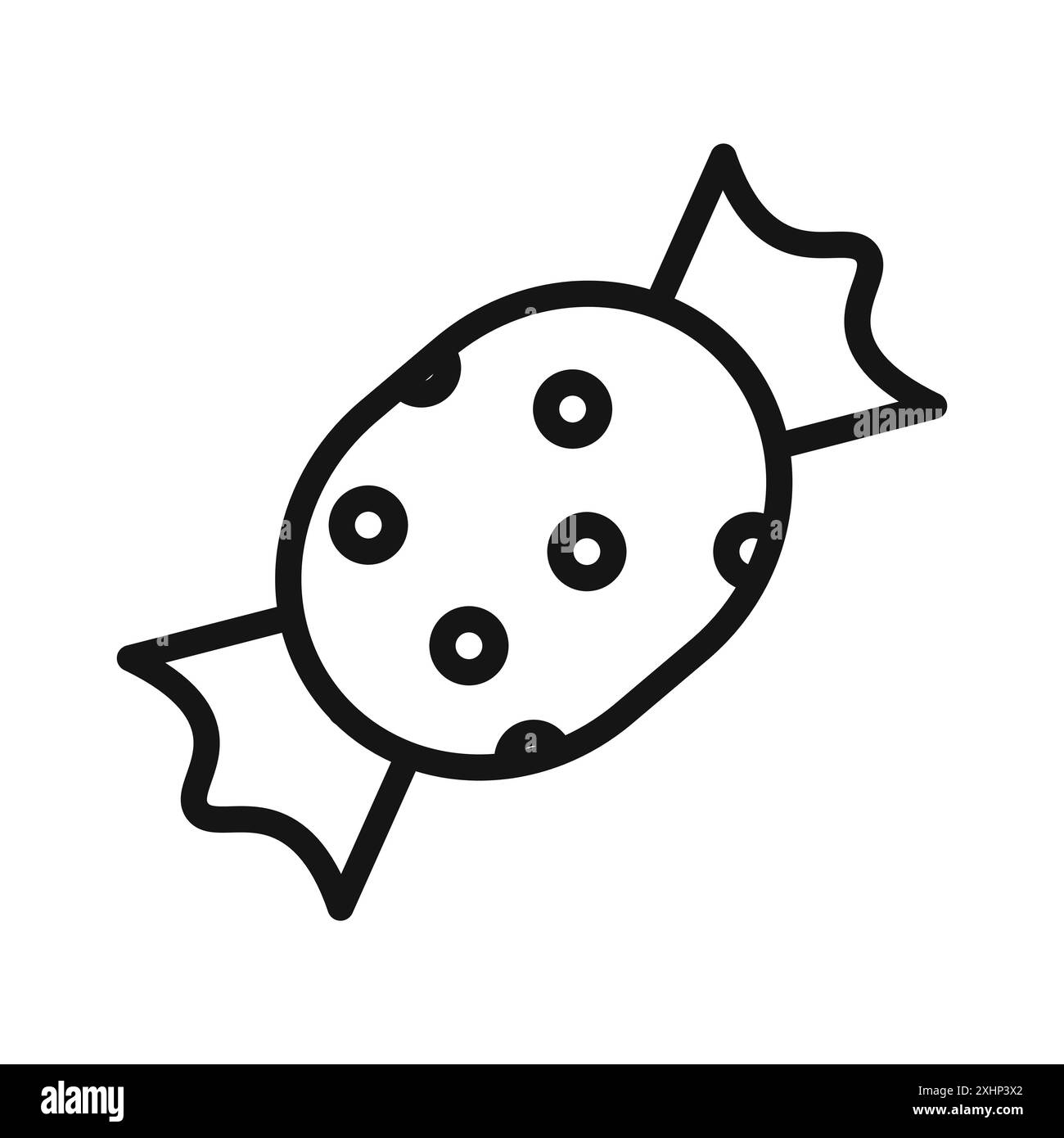 Candy icon Black line art vector in black and white outline set ...