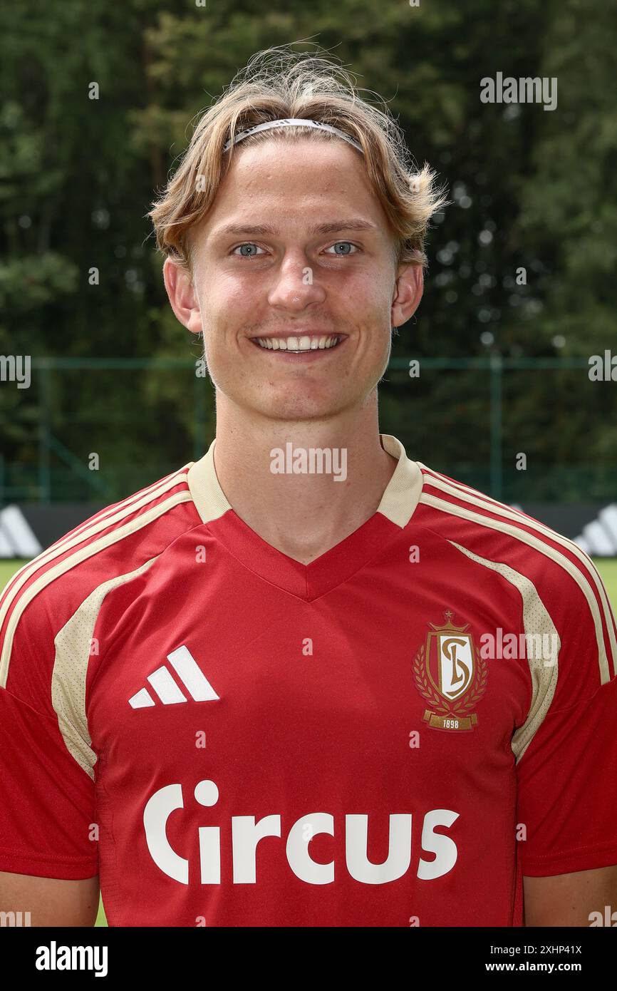 Liege, Belgium. 15th July, 2024. Standard's Ibe Hautekiet poses for a ...