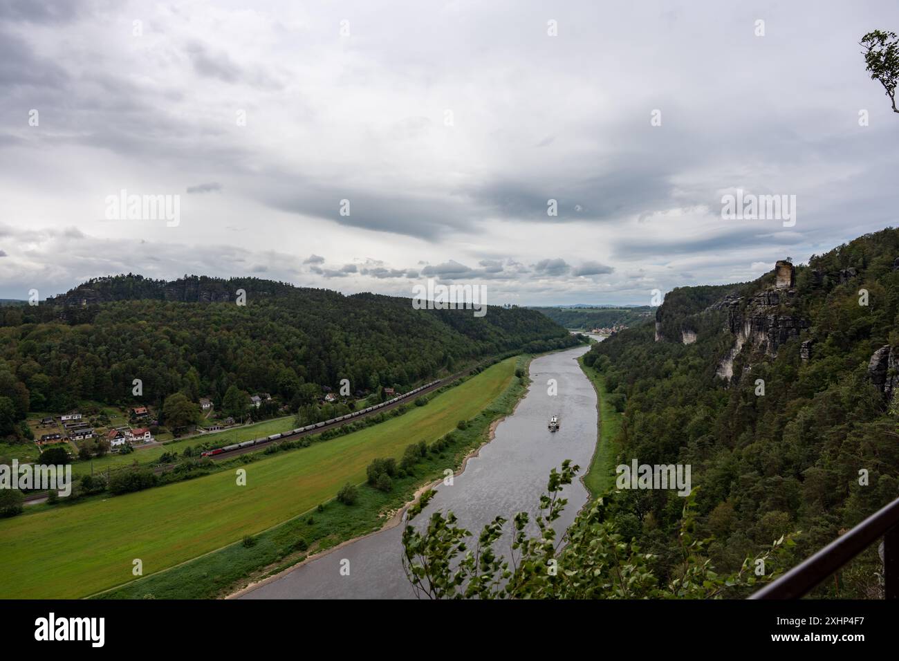 Elbe river valley train hi-res stock photography and images - Alamy
