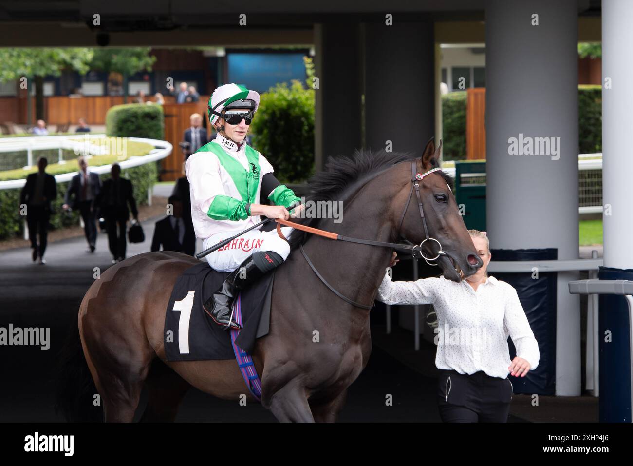 Ascot, Berkshire, UK. 13th July, 2024. Horse Ancient Rome ridden by ...