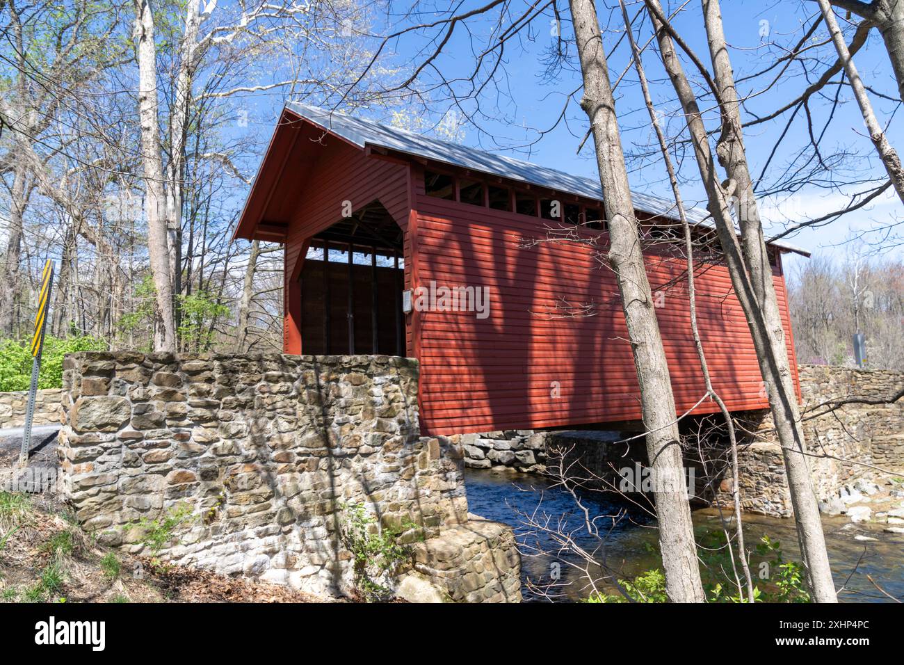 Roddy Road Covered Bridge Frederick County Maryland Stock Photo - Alamy