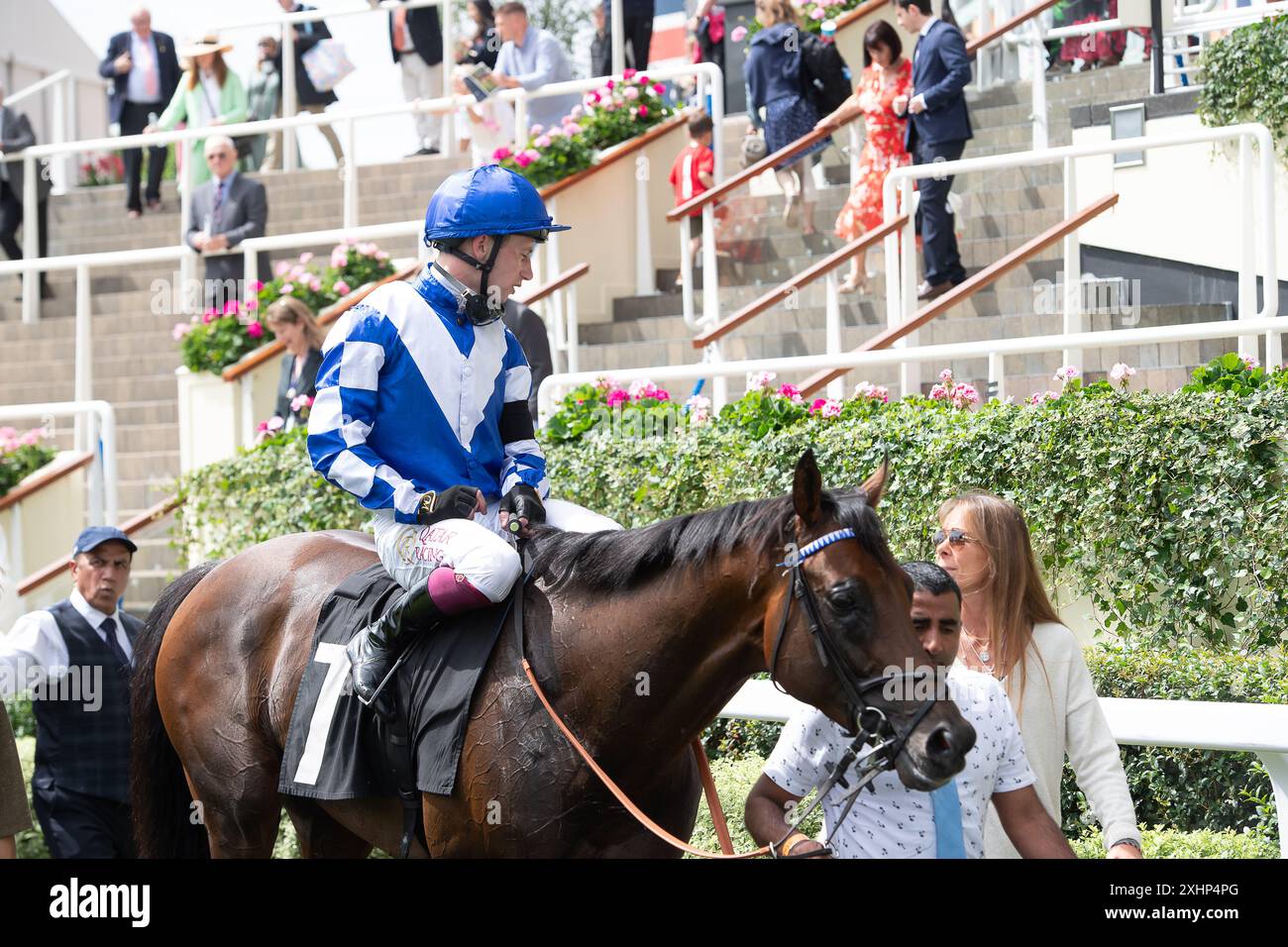 Ascot, Berkshire, UK. 13th July, 2024. Horse Royal Dubai ridden by ...
