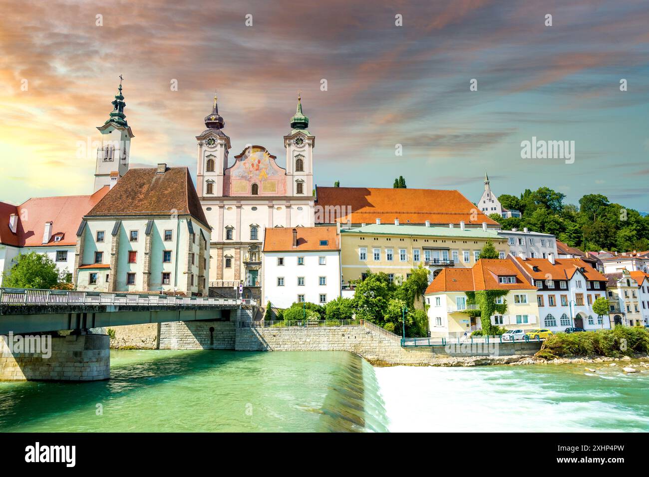Steyr town square town hall hi-res stock photography and images - Alamy