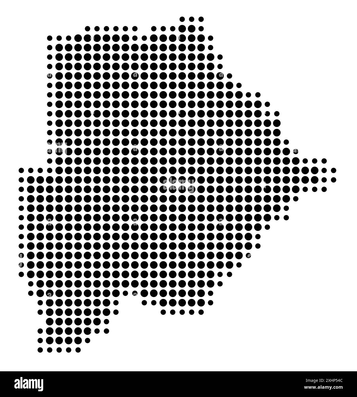Botswana outline map hi-res stock photography and images - Alamy
