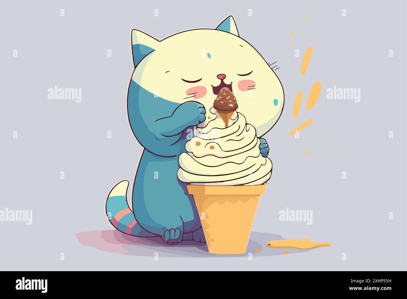 American ice cream clipart Stock Vector Images - Alamy