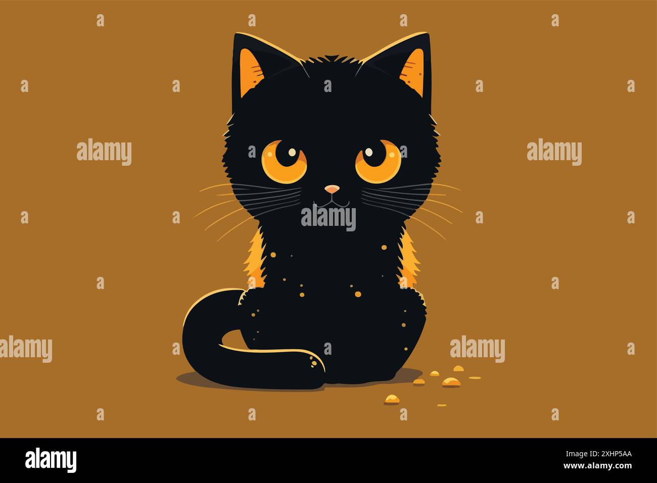 Cat vintage vector illustration Stock Vector Image & Art - Alamy
