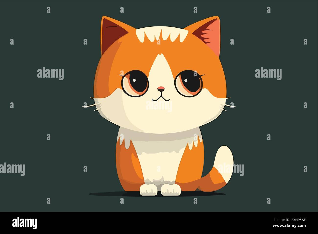 Cute Cat vector illustration Stock Vector Image & Art - Alamy