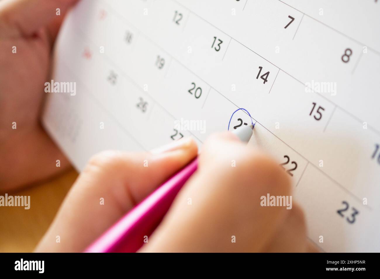 Hand drawn calendar page hi-res stock photography and images - Alamy