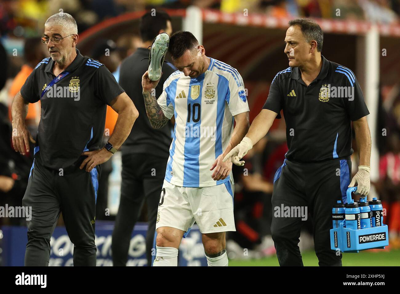 Miami, Florida, USA. 15th July, 2024. Argentina's forward Lionel Messi ...