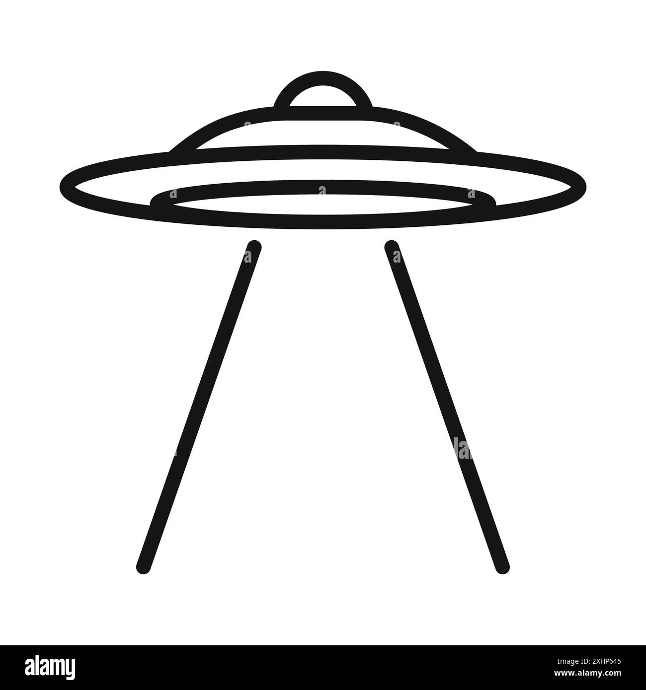 ufo flying icon Black line art vector in black and white outline set ...