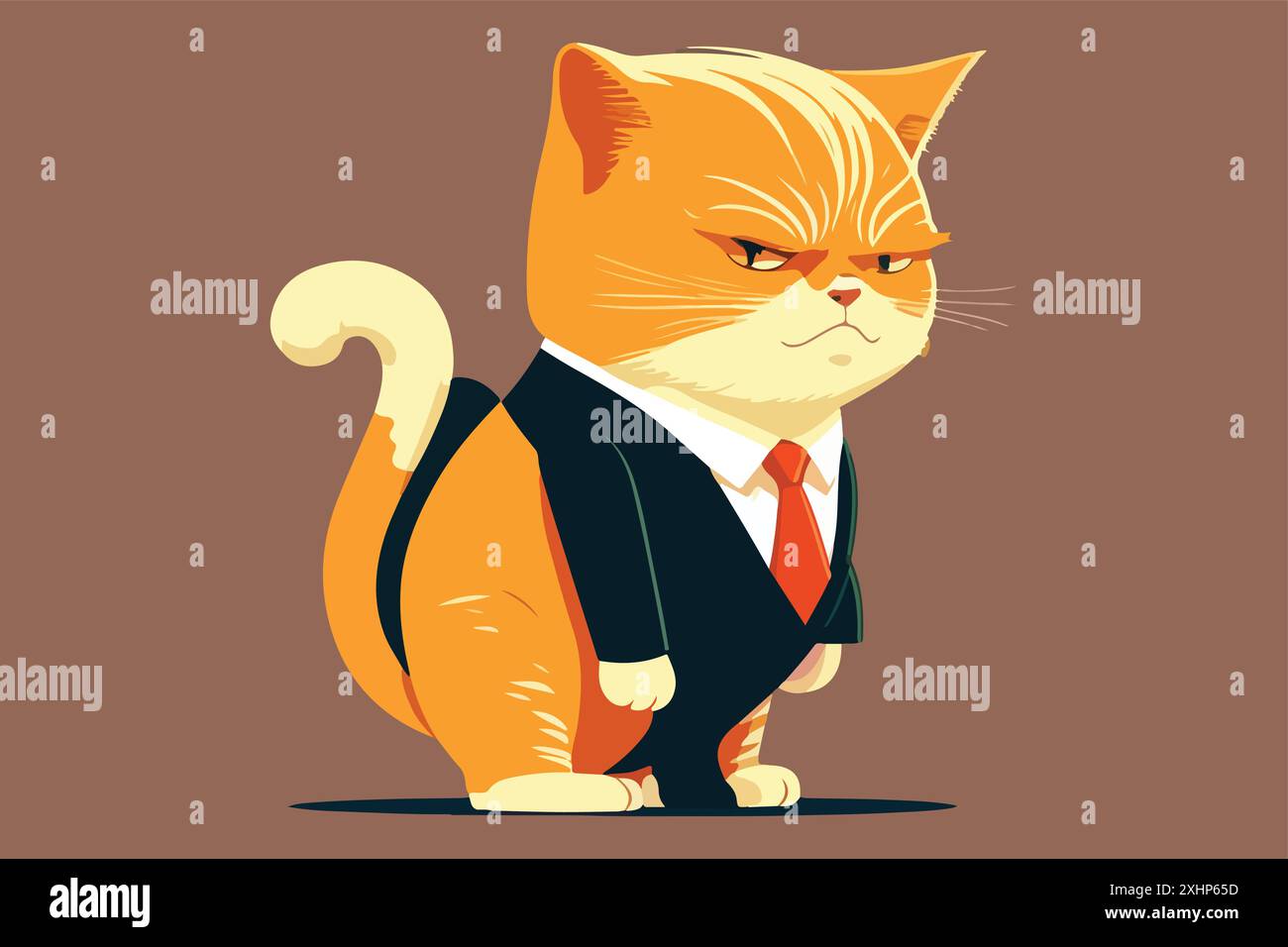 Cat donald trump style vector illustration Stock Vector Image & Art - Alamy