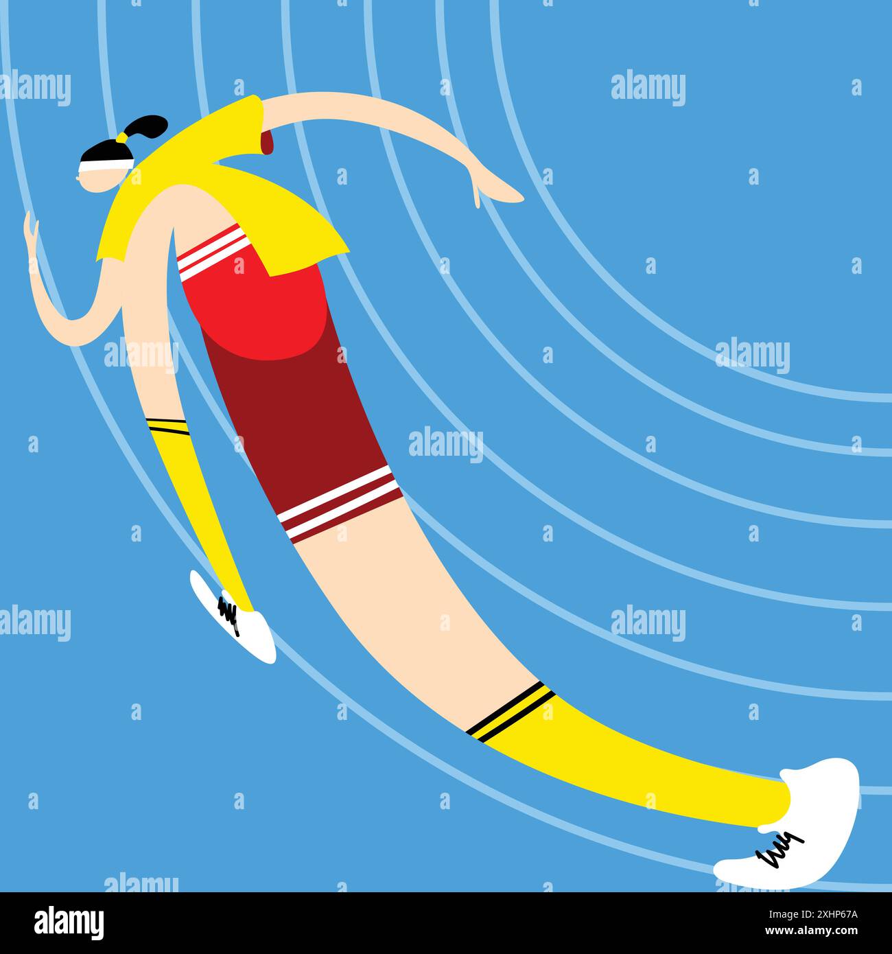 Elongated and curved Stock Vector Images - Alamy