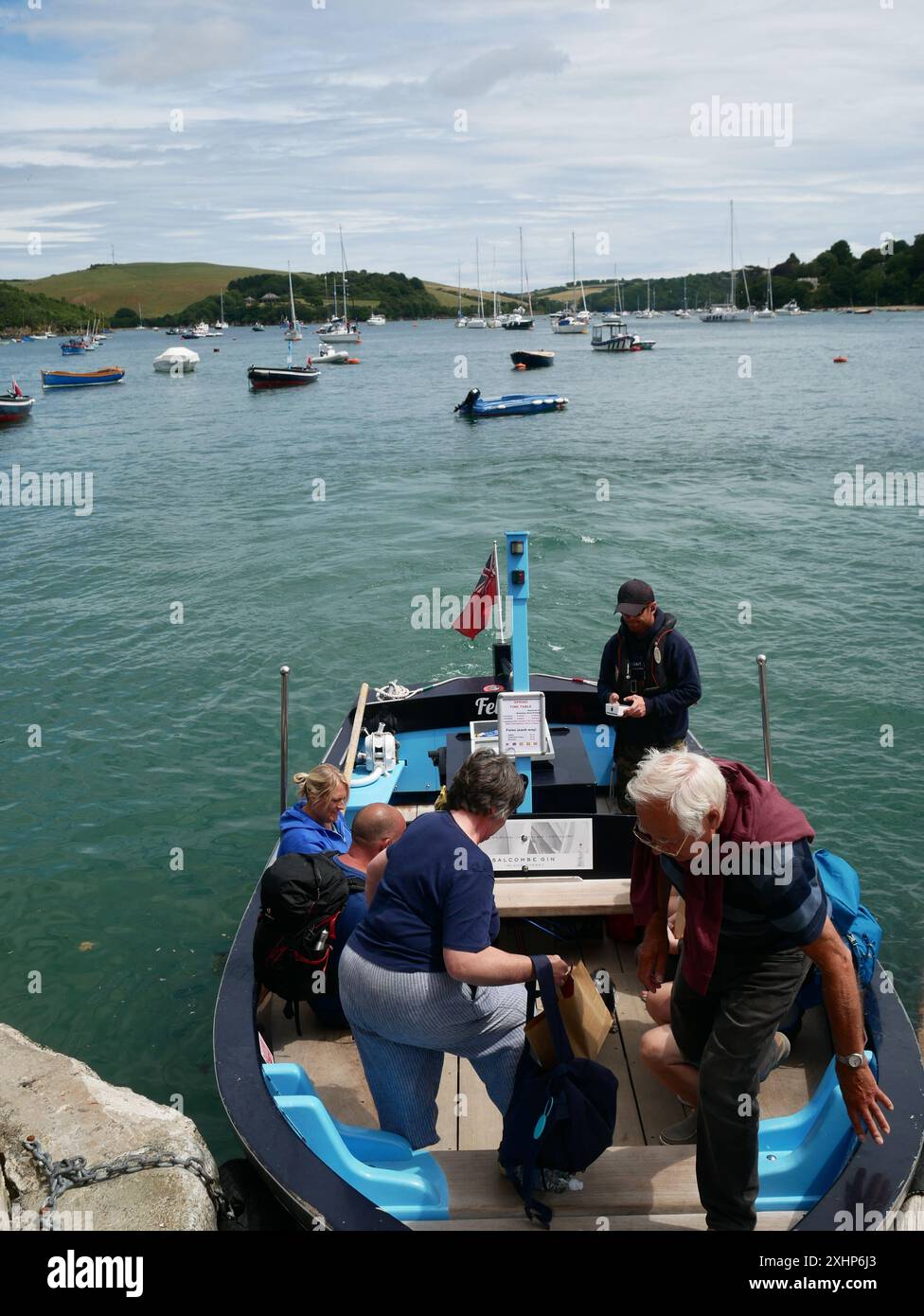 The Salcombe East Portlemouth ferry takes passengers across the ...
