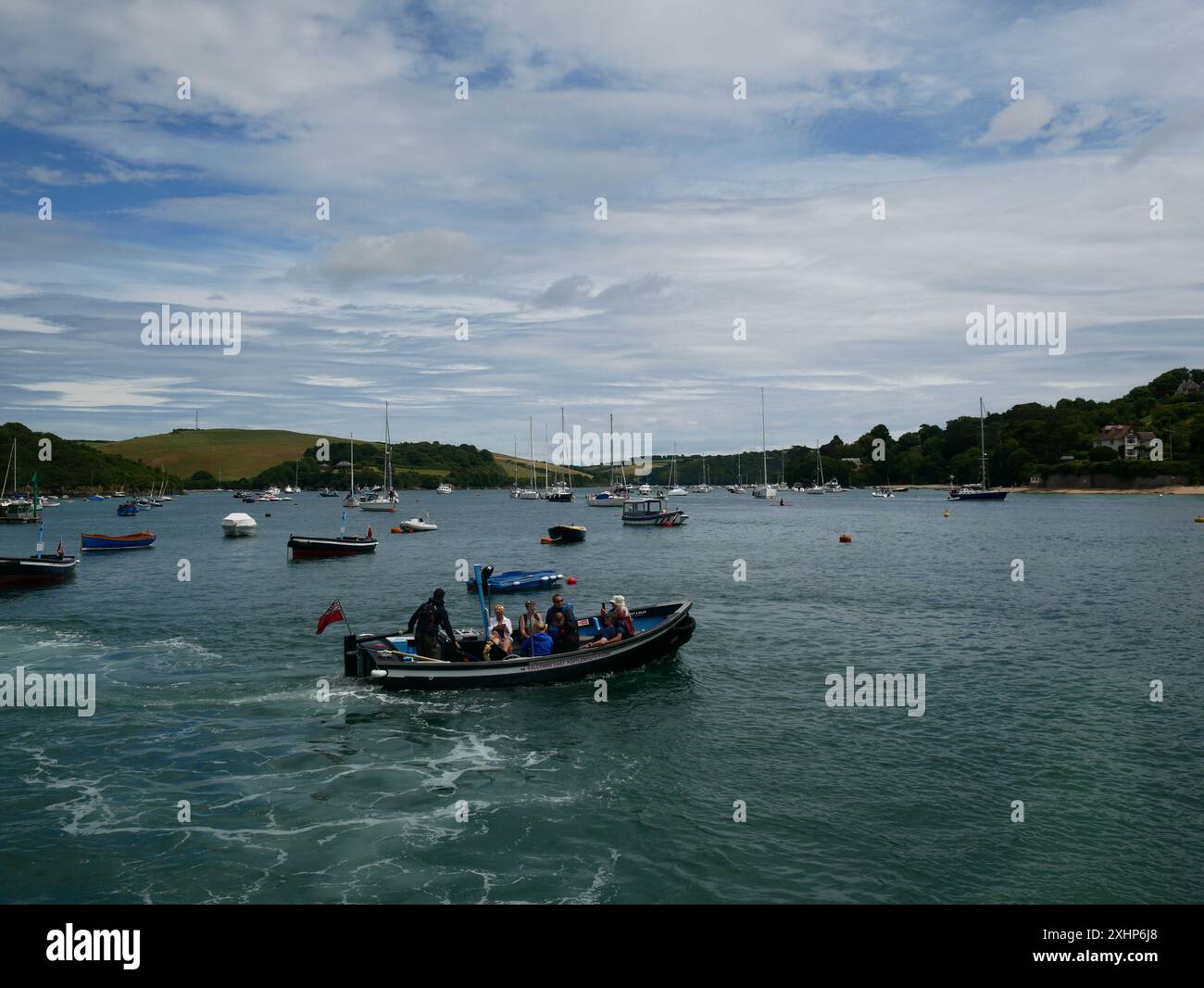 The Salcombe East Portlemouth ferry takes passengers across the ...